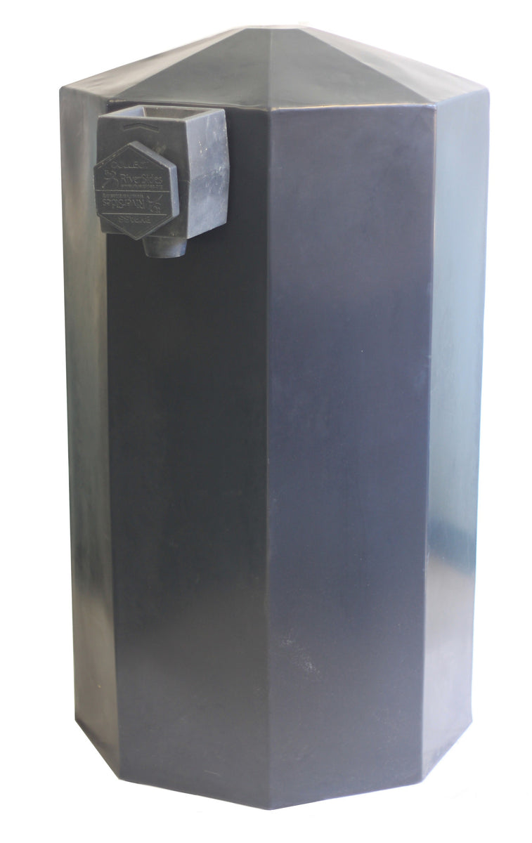 Rain Barrel/Cistern RainGrid - Charcoal Black - 100% Recycled - 500 L ...